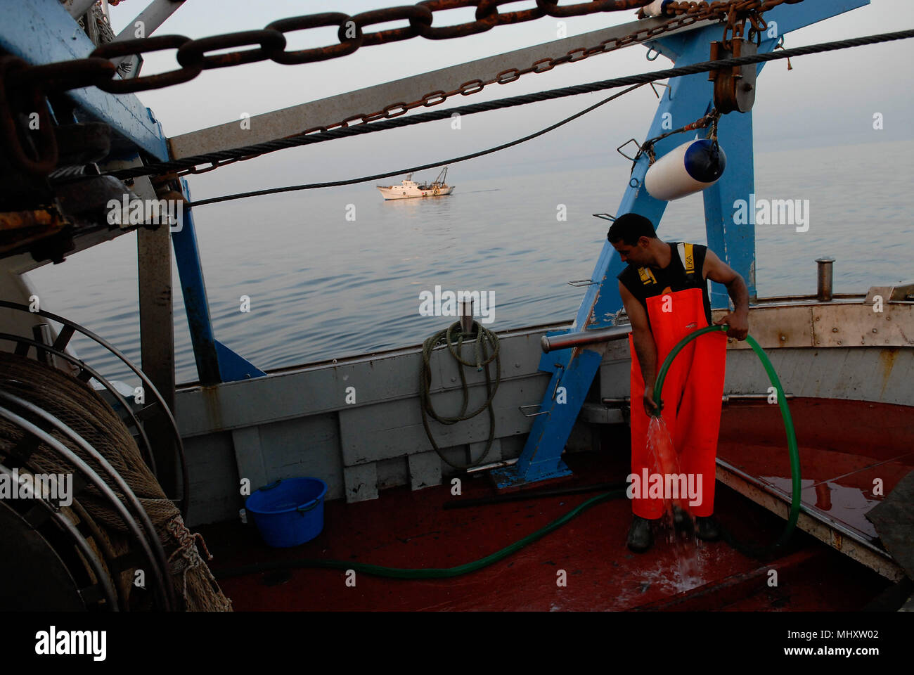 Industry commercial fishing landscape color hi-res stock photography ...