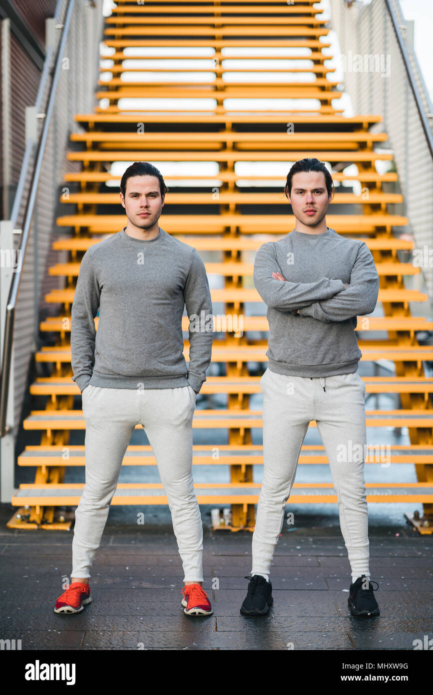 Male High Fashion Editorial Twins