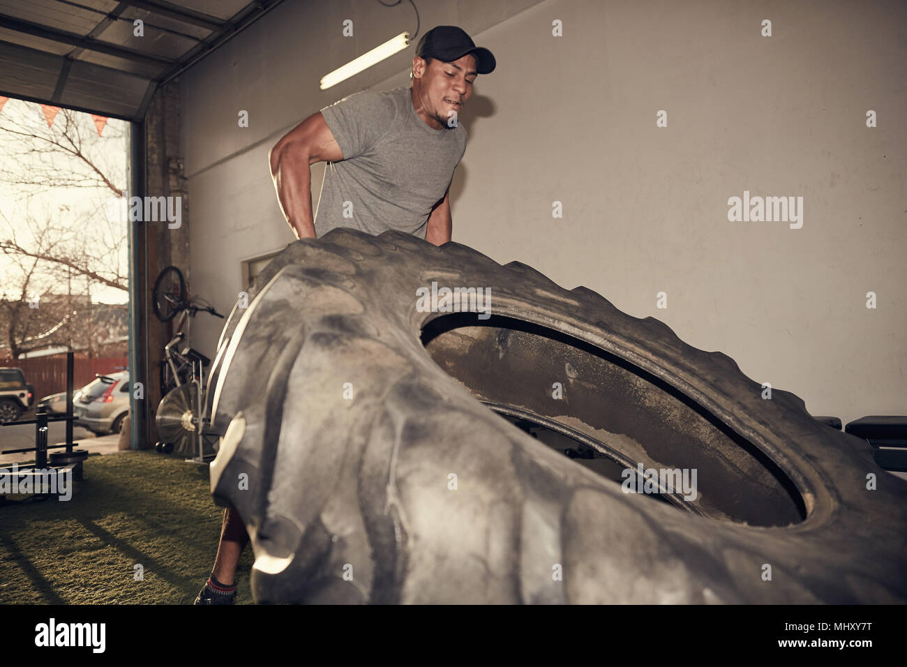 Tire man hi-res stock photography and images - Alamy