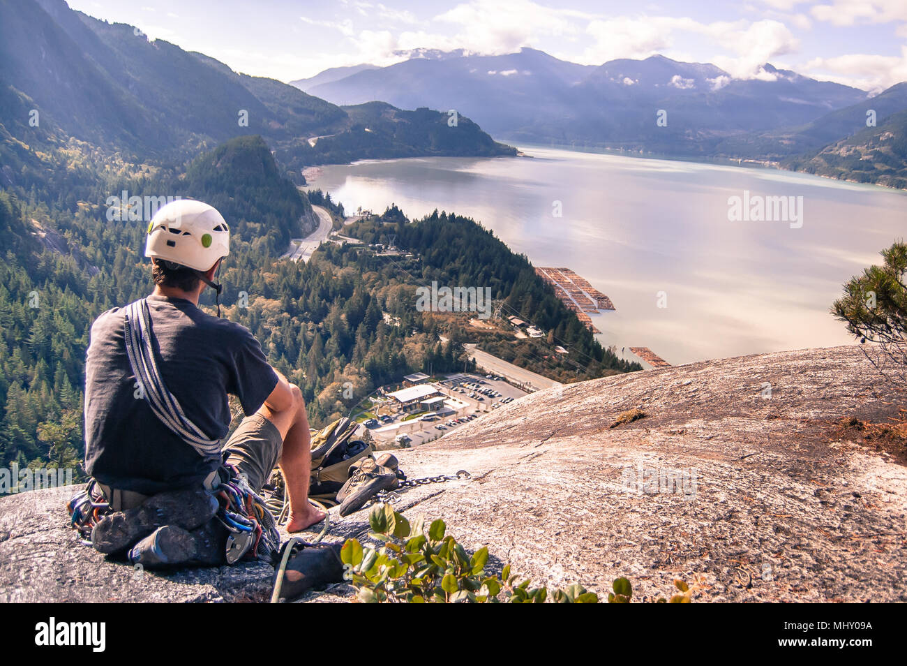 Rock Climber Climbing Trad Traditional High Resolution Stock ...