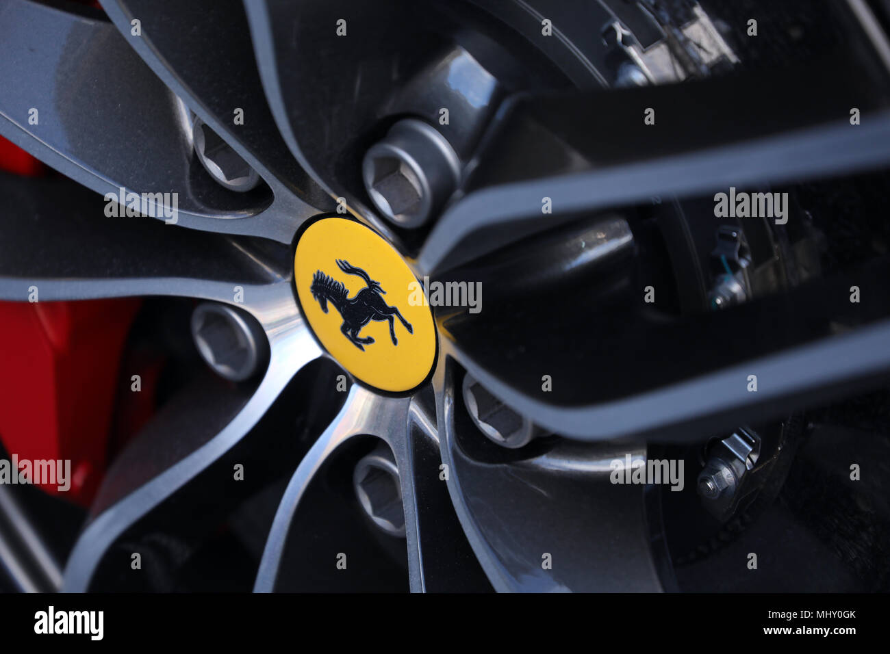 Ferrari emblem hi-res stock photography and images - Alamy