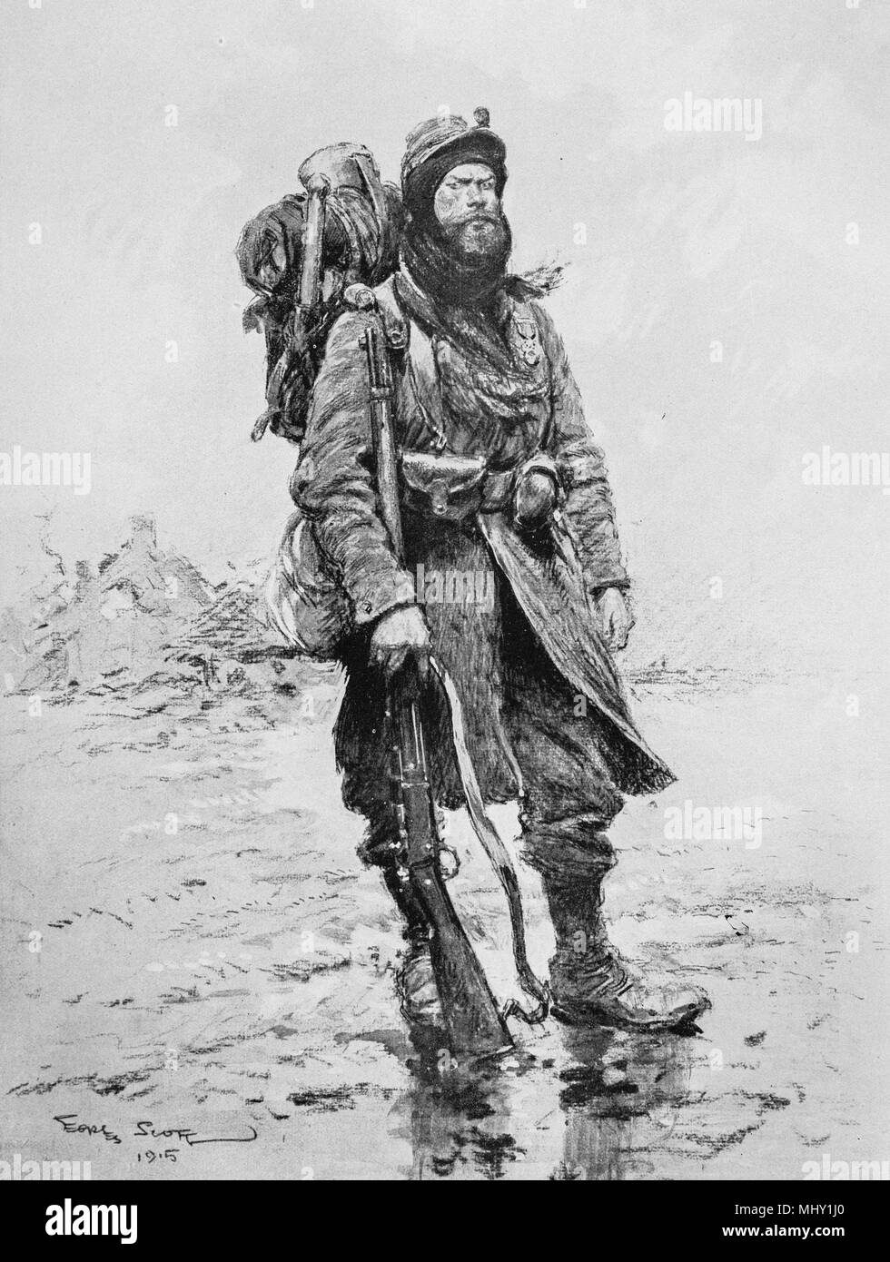 World war french trench Black and White Stock Photos & Images - Alamy