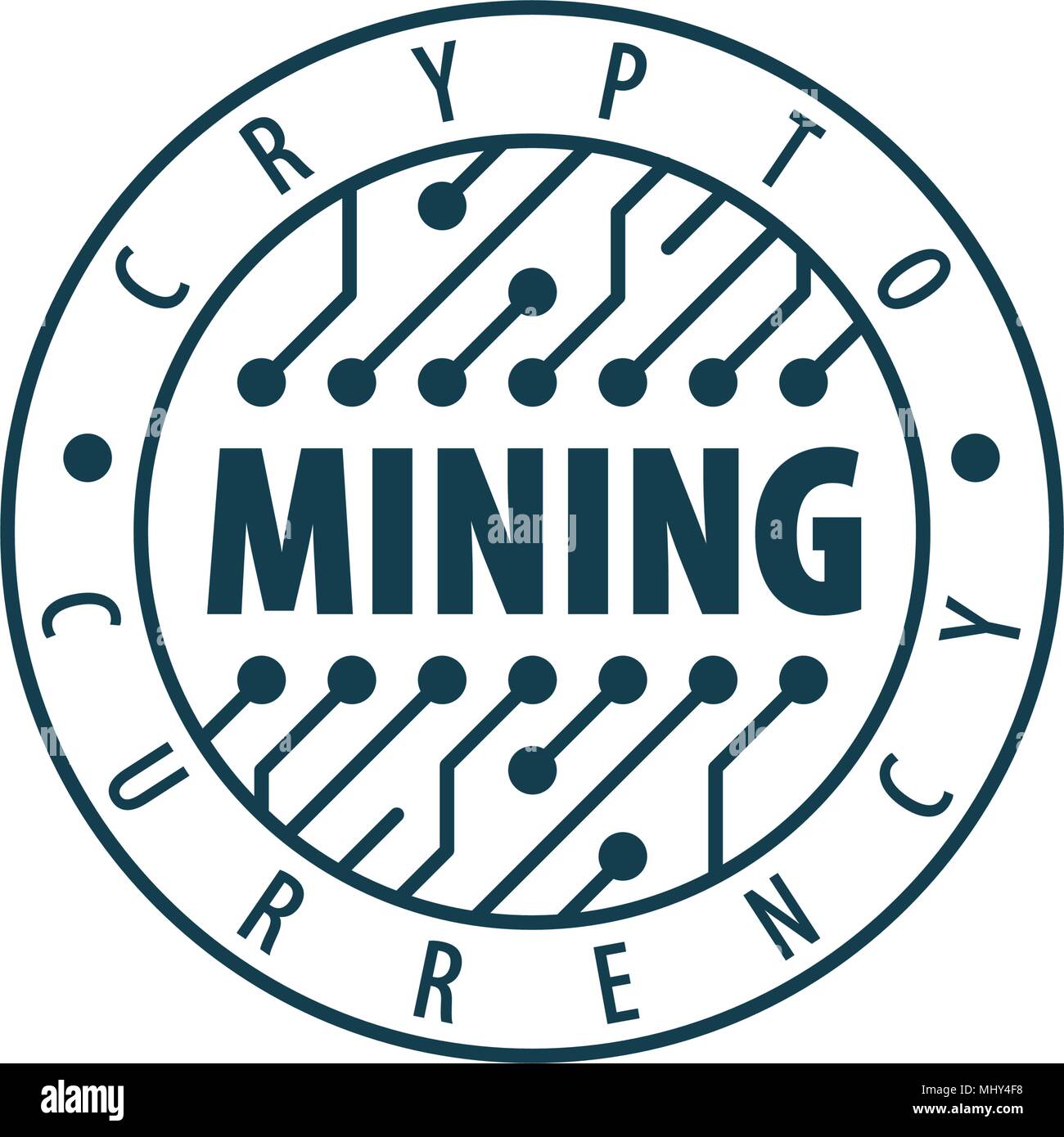Digital currency mining Stock Vector Image & Art - Alamy