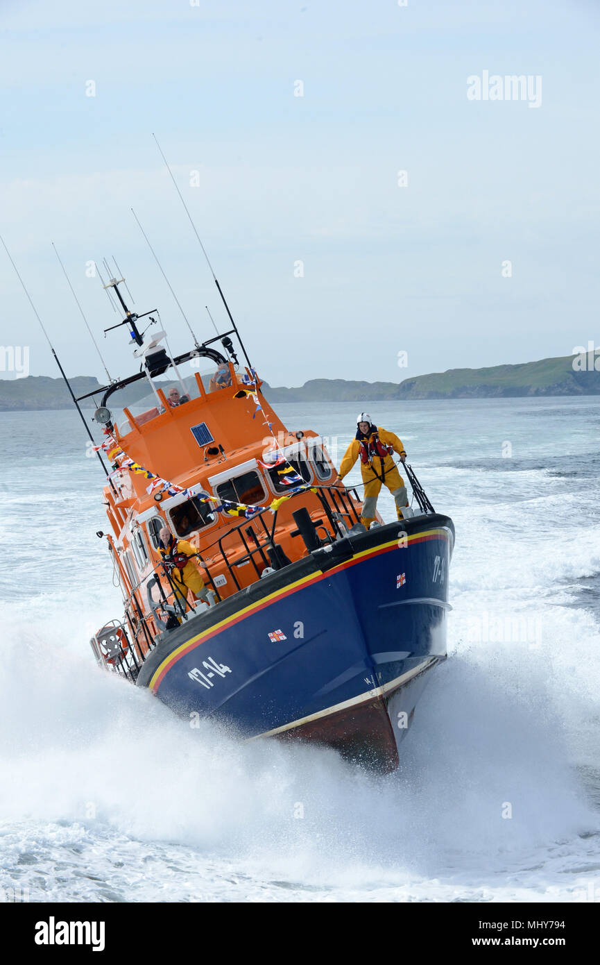 Aith lifeboat in Shetland carrying Queens baton 2014 games. The most ...