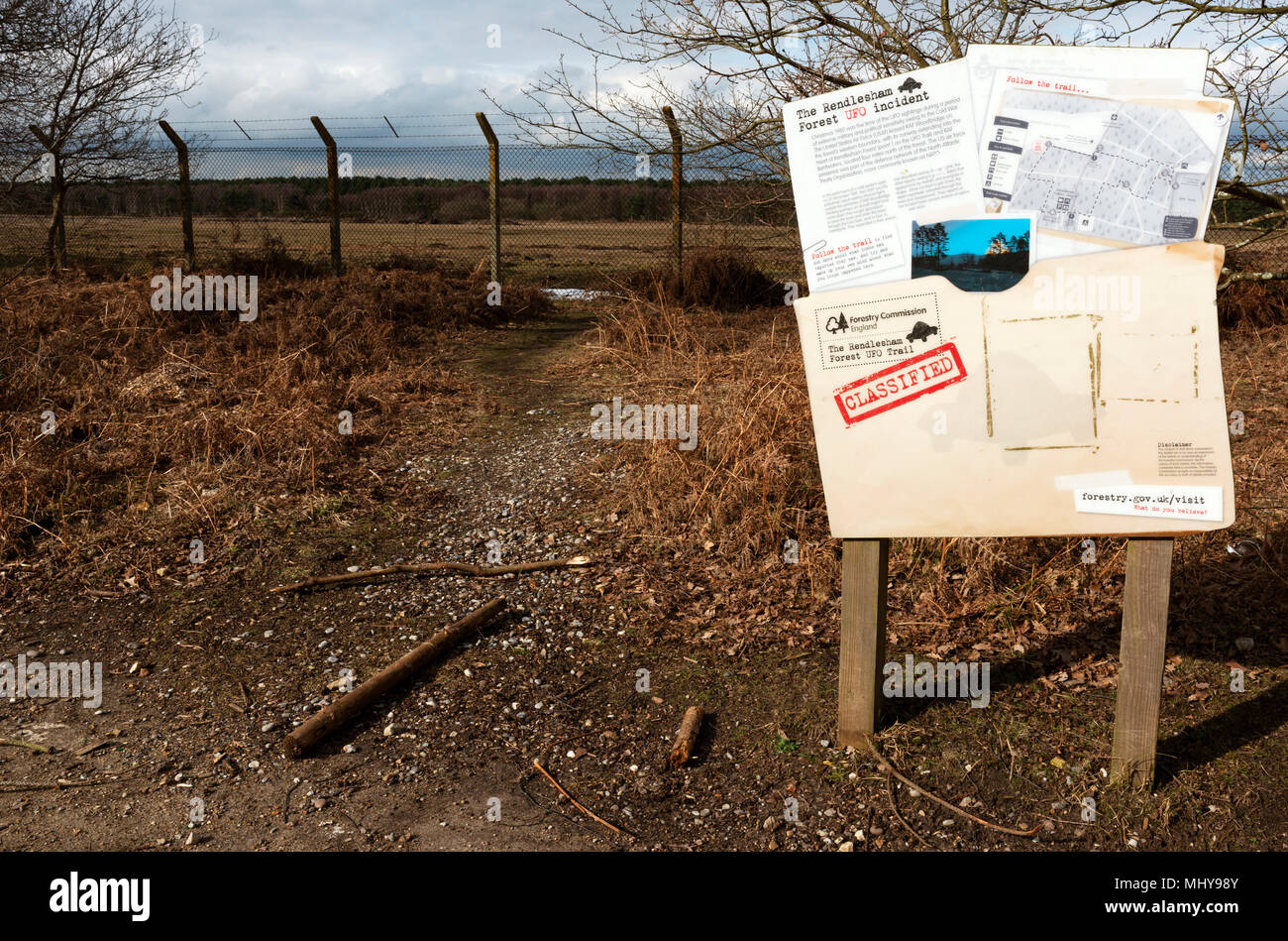 Rendlesham forest ufo landing hi-res stock photography and images - Alamy