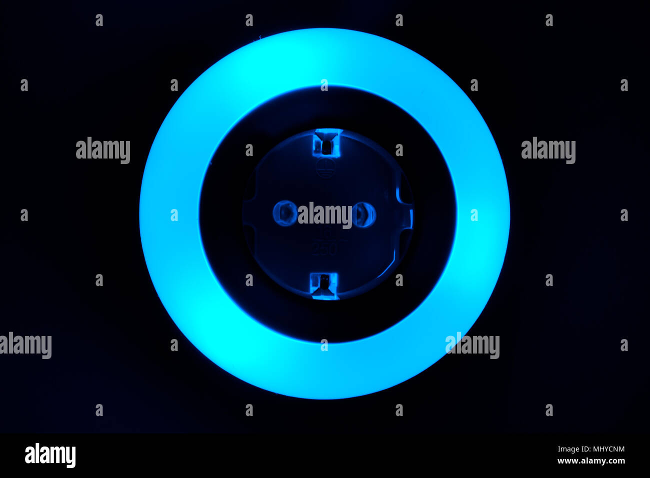 Lamp night light in a dark background. Vintage effect style picture ...