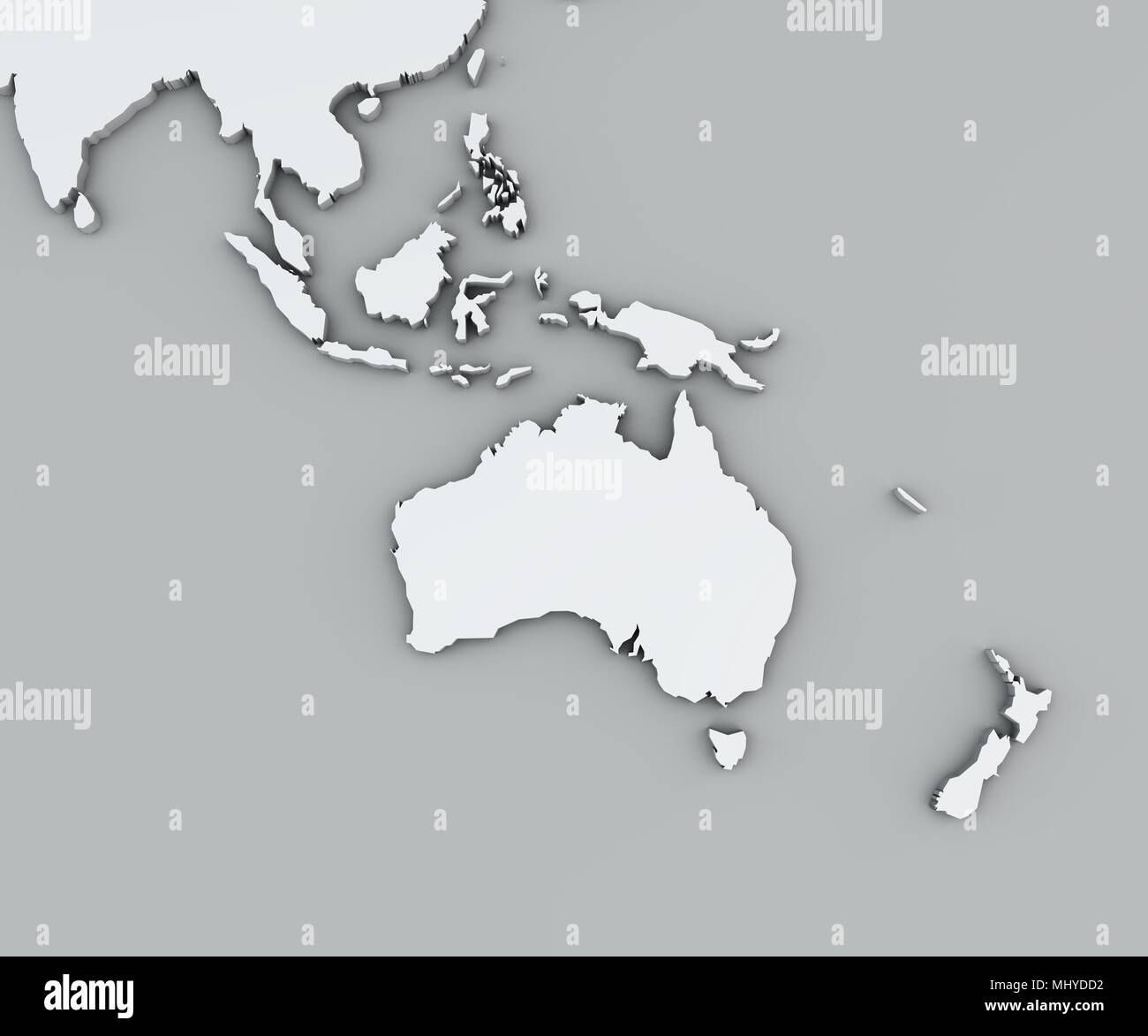 Australia And New Zealand Map High Resolution Stock Photography and Images - Alamy