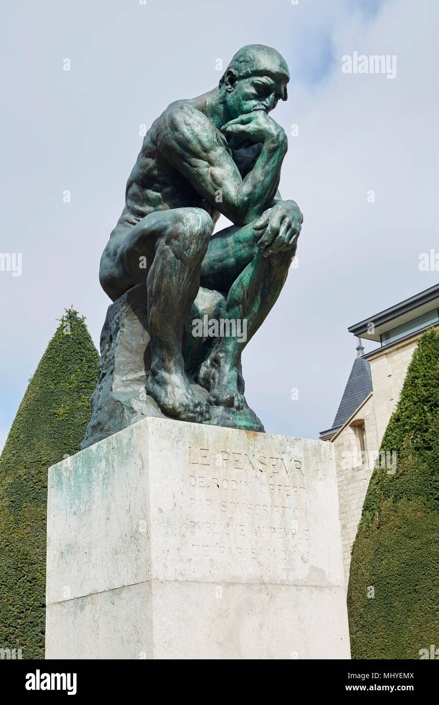 Rodin museum in Paris -signature Stock Photo - Alamy