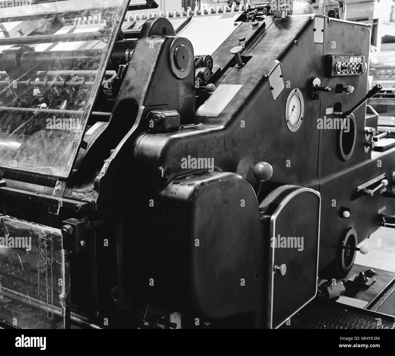 Vintage lithography machinery hi-res stock photography and images - Alamy