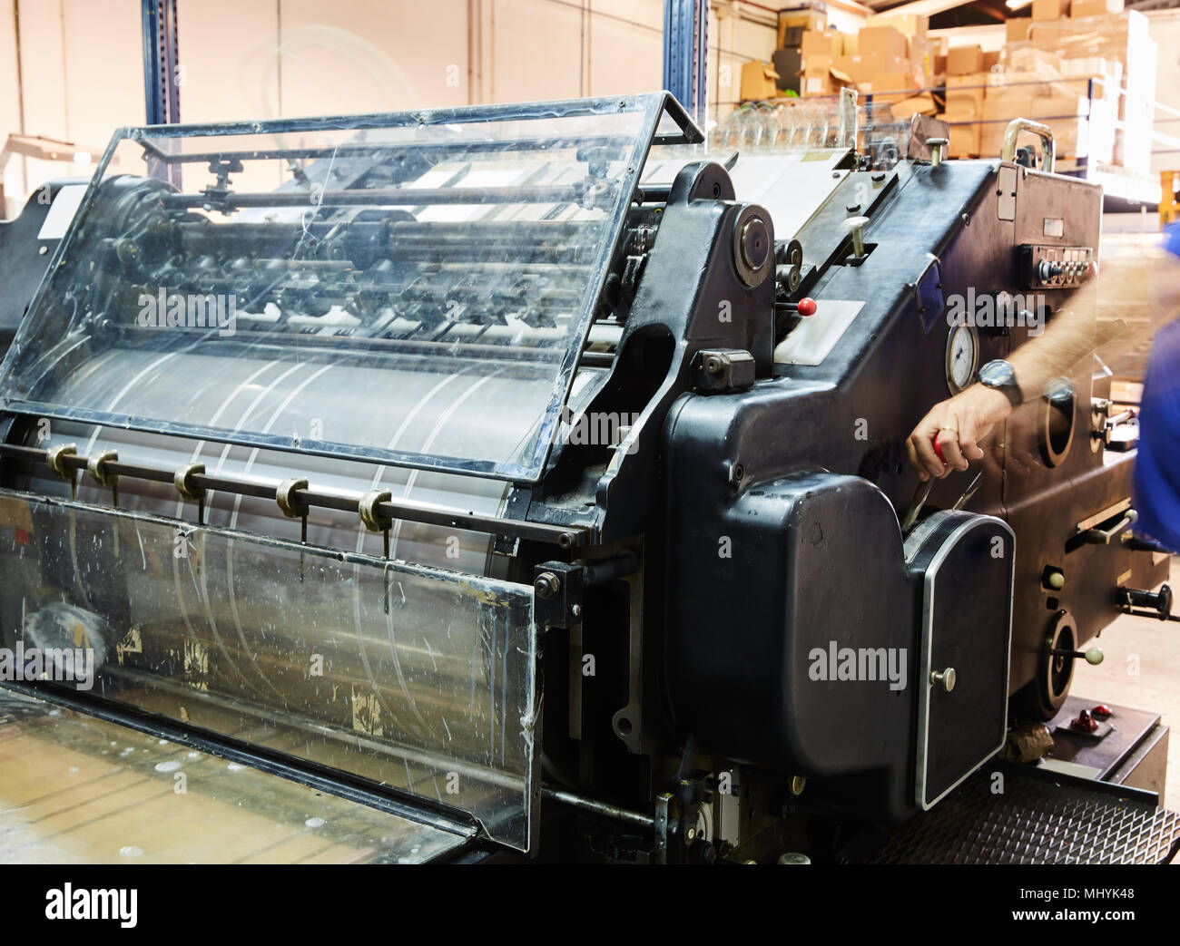 Vintage lithography machinery hi-res stock photography and images - Alamy