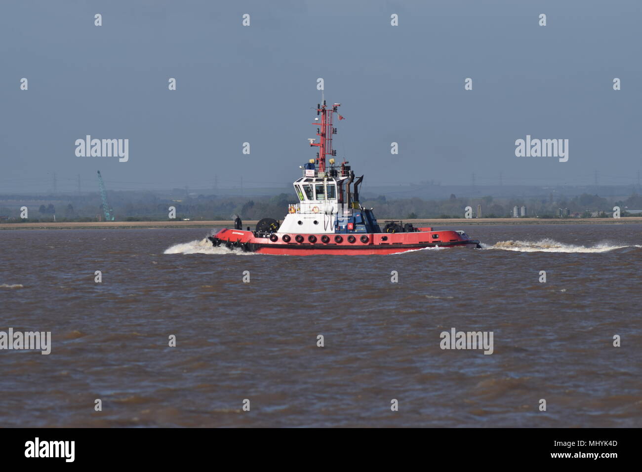 SMS Towage Tug Scotsman bound for Immingham / Grimsby Stock Photo - Alamy