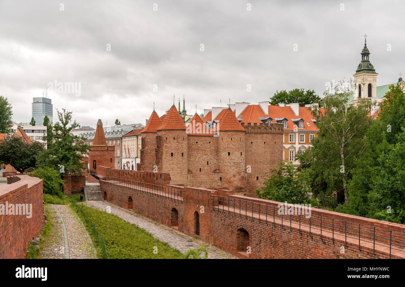 Warsaw medieval wall hi-res stock photography and images - Alamy