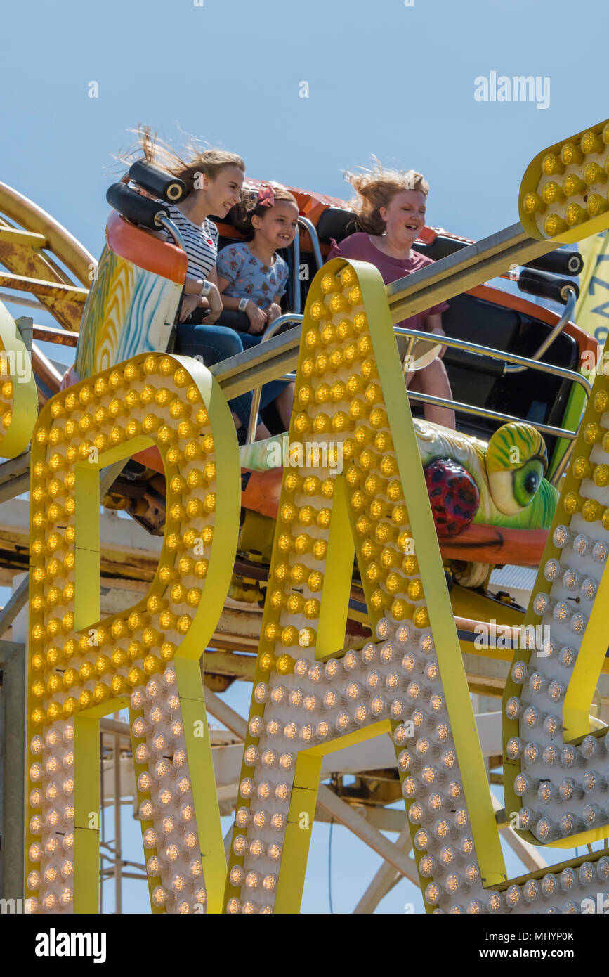 Brighton pier roller coaster hi-res stock photography and images - Alamy