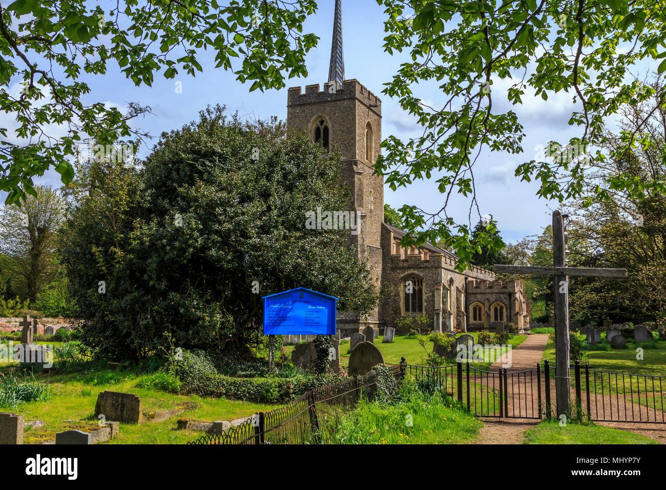 parish church, pretty and desirable village of much hadham high street ...