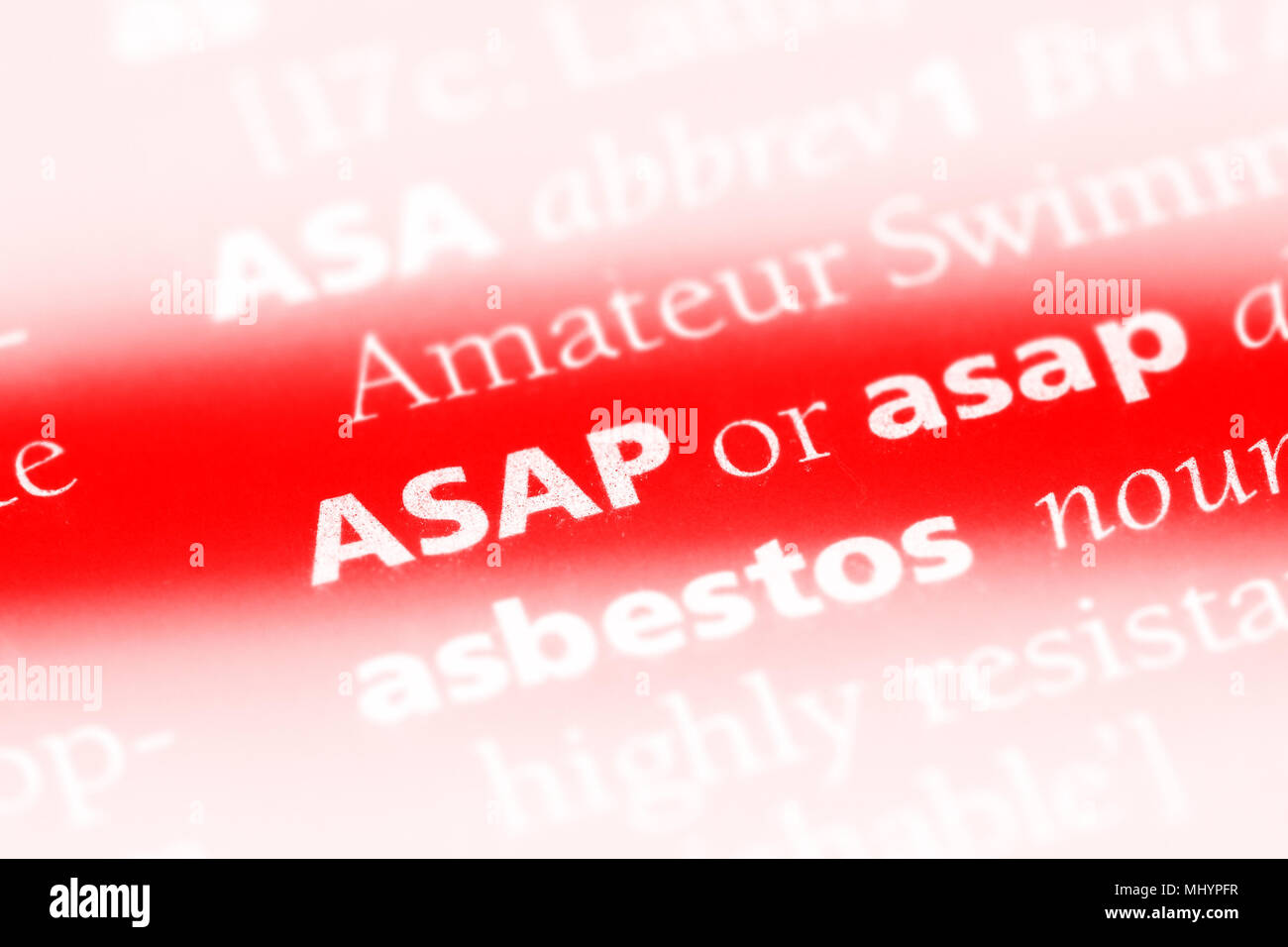a.s.a.p. word in a dictionary. a.s.a.p. concept Stock Photo - Alamy