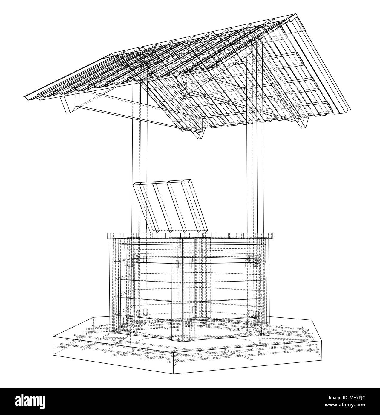 Water Well project. Vector Stock Vector Image & Art - Alamy