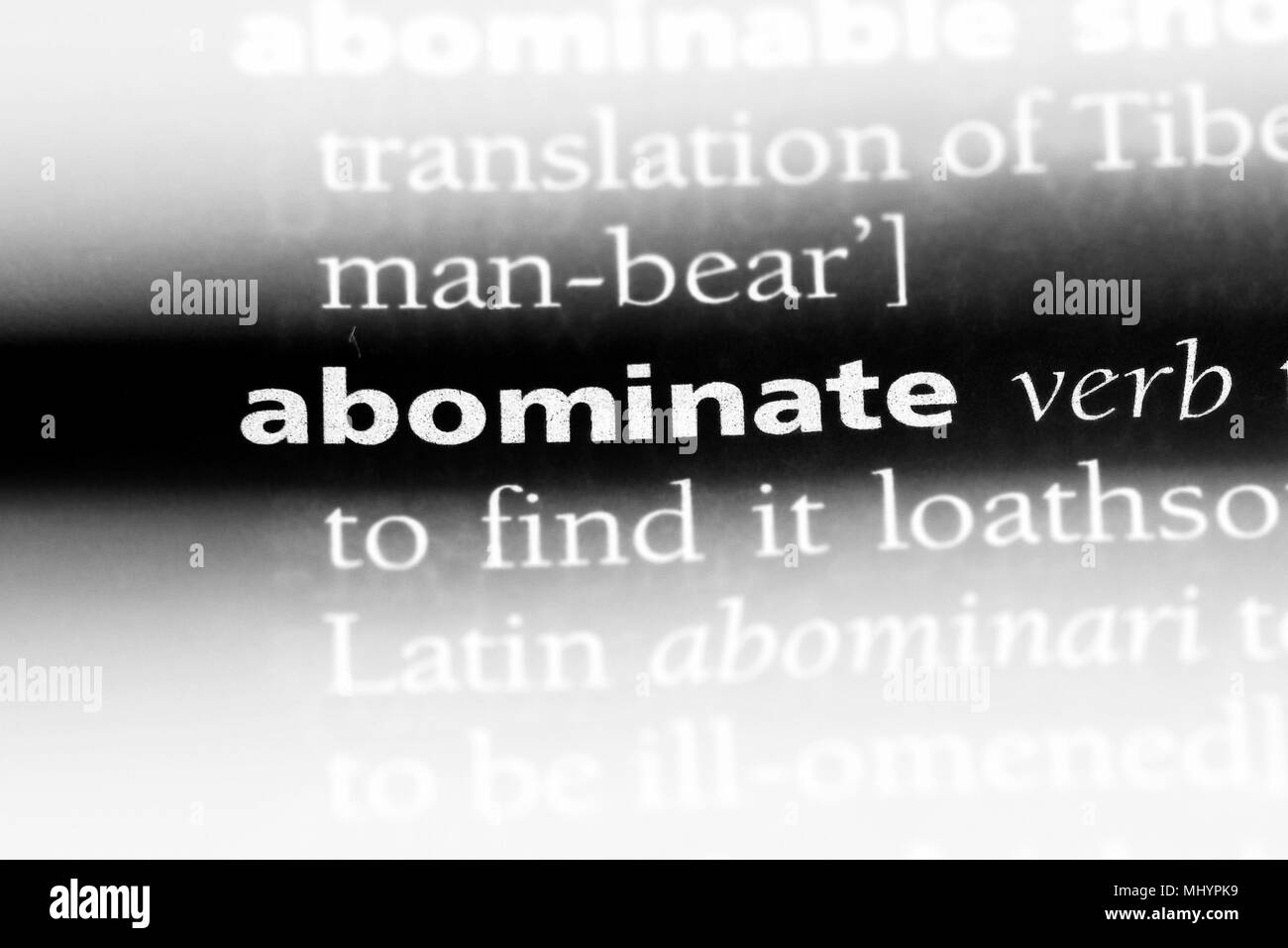 Abominate High Resolution Stock Photography and Images - Alamy