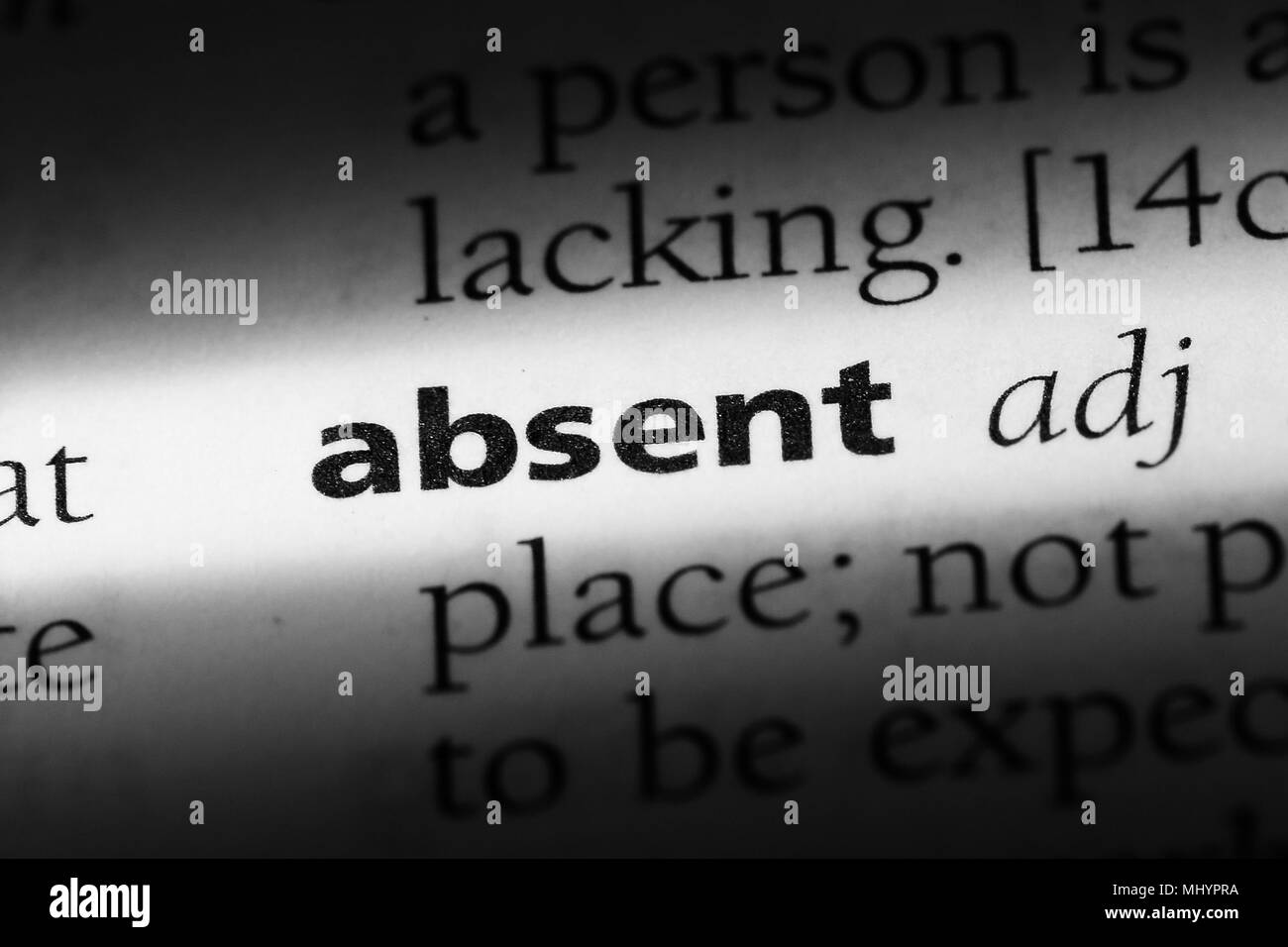 Are absent Black and White Stock Photos & Images - Alamy