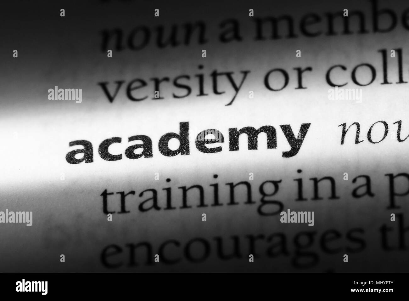 The word academy hi-res stock photography and images - Alamy