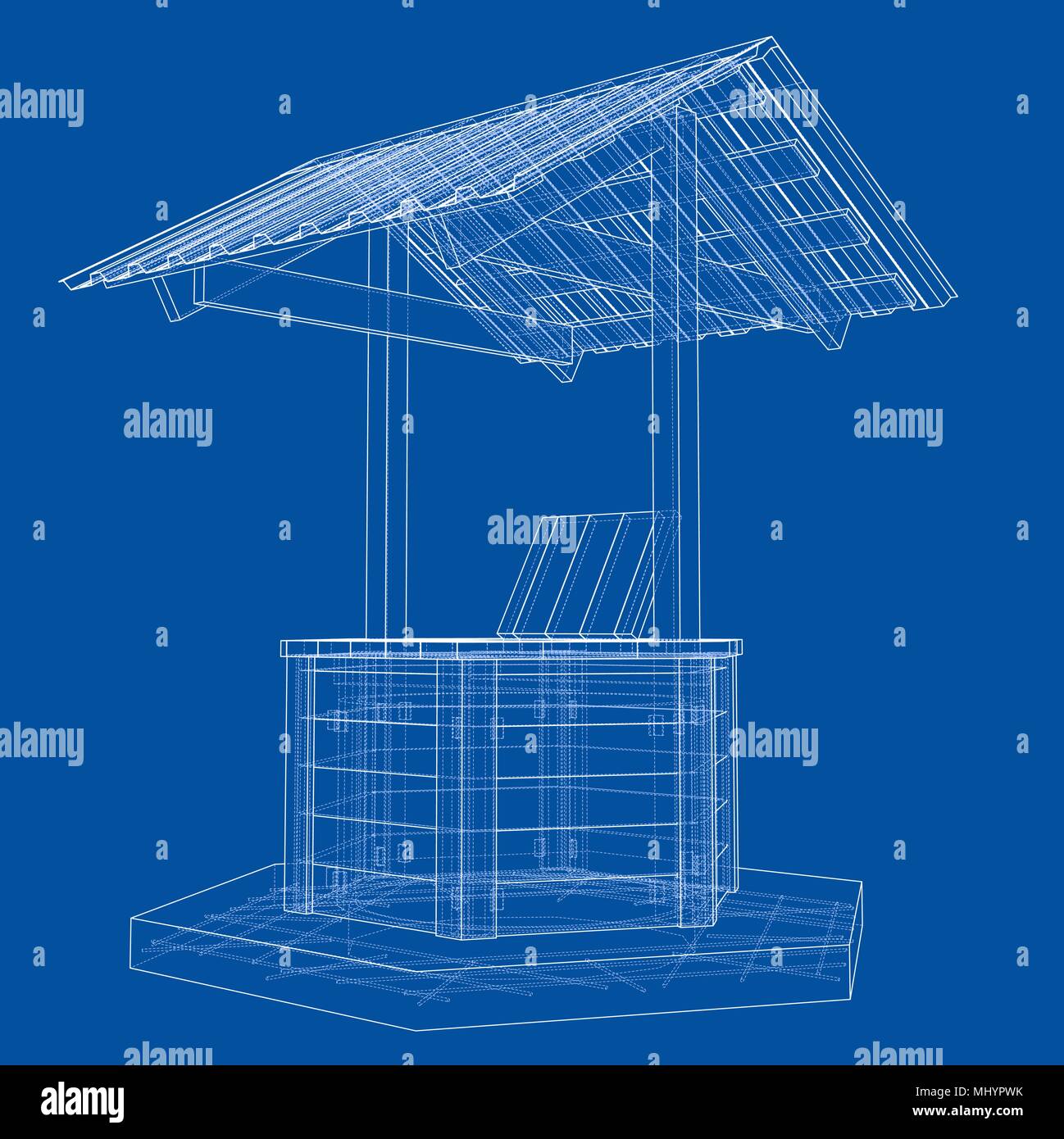 Fresh water supply well Stock Vector Images - Alamy