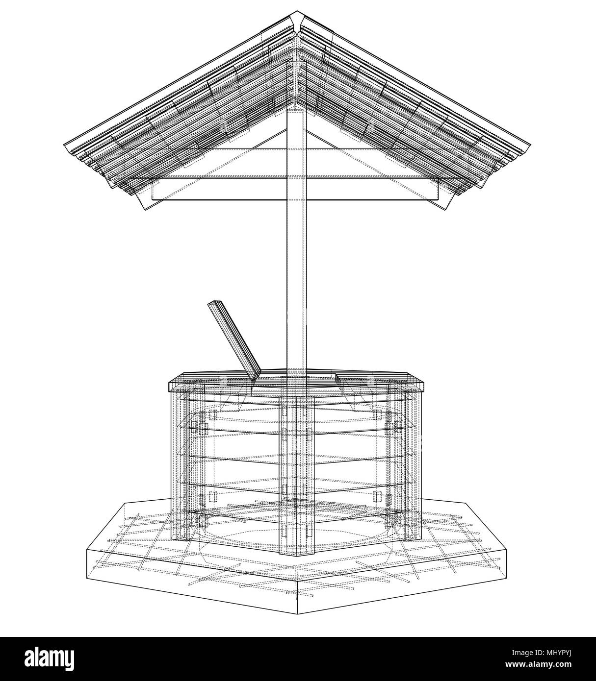 Water Well project. Vector Stock Vector Image & Art - Alamy