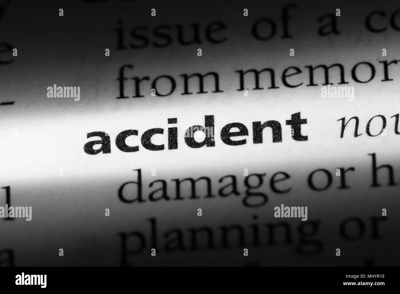 Accident word hi-res stock photography and images - Alamy