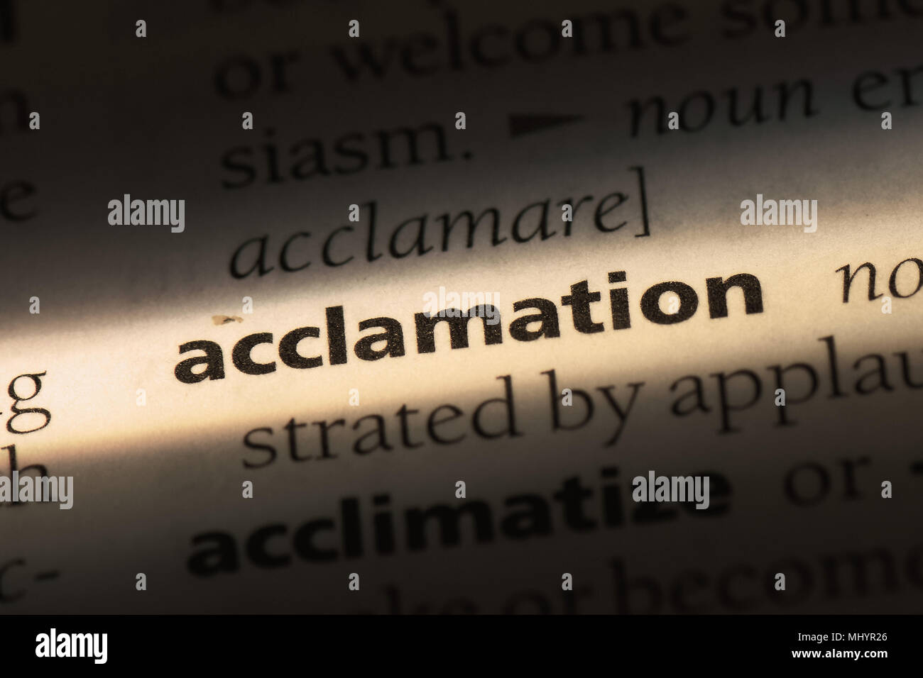 Acclamation hi-res stock photography and images - Alamy