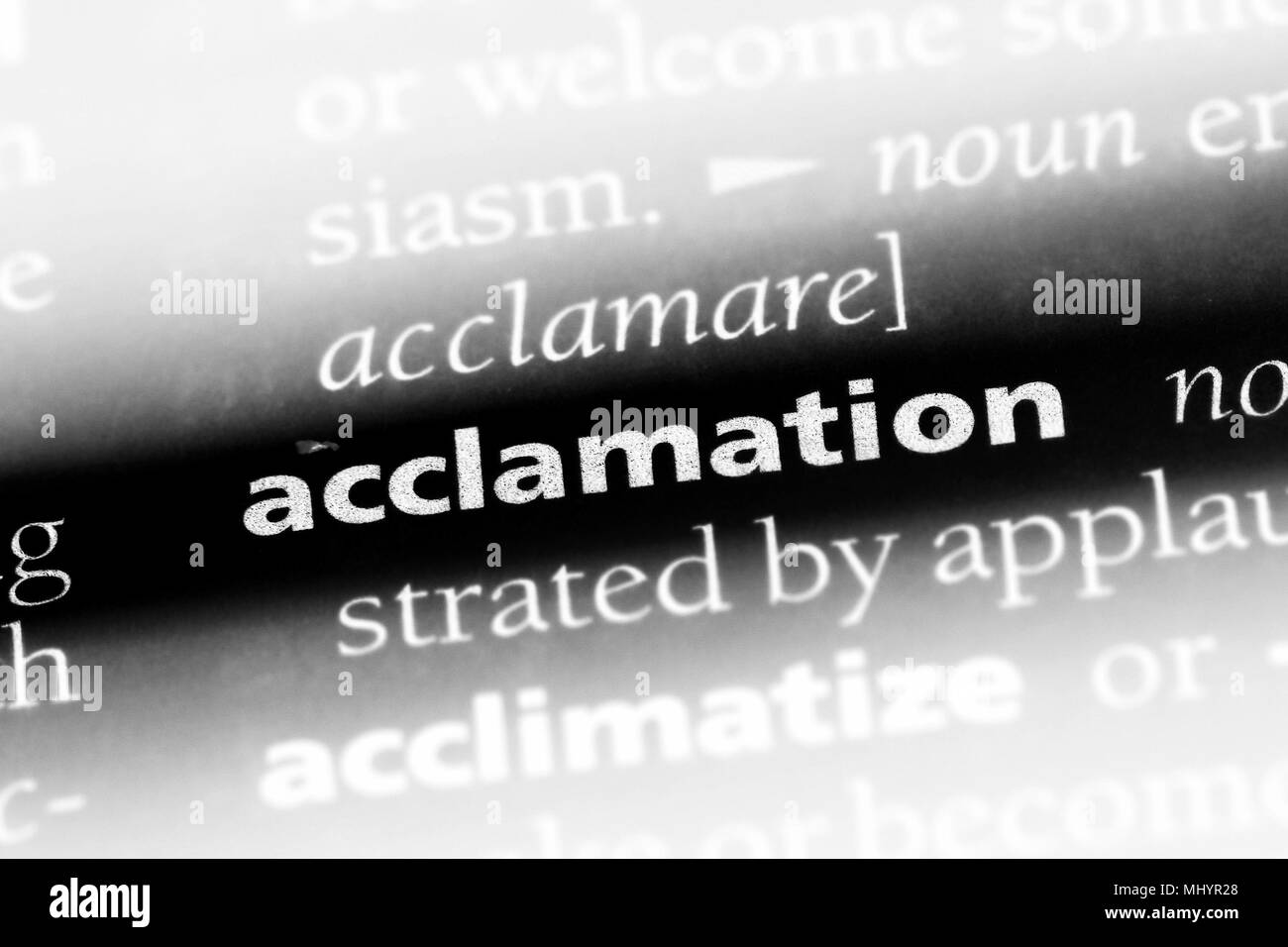 Acclamation hi-res stock photography and images - Alamy