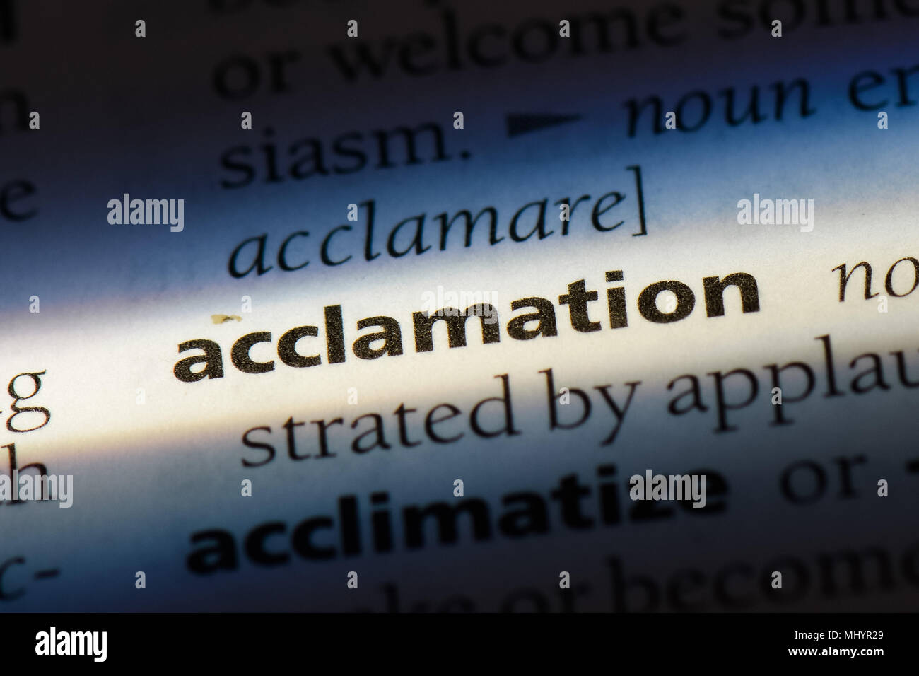 Acclamation hi-res stock photography and images - Alamy