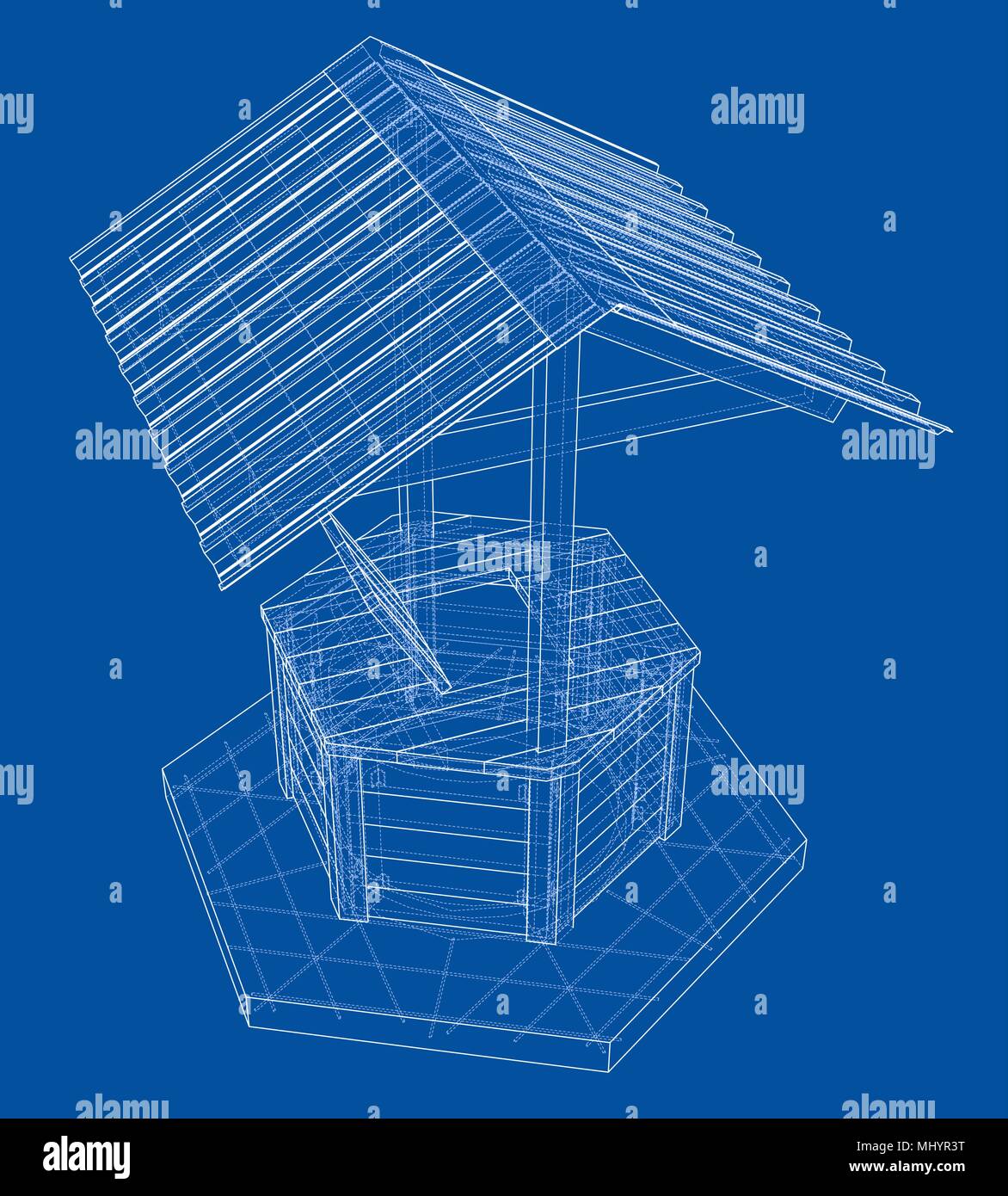 Water Well project. Vector Stock Vector Image & Art - Alamy