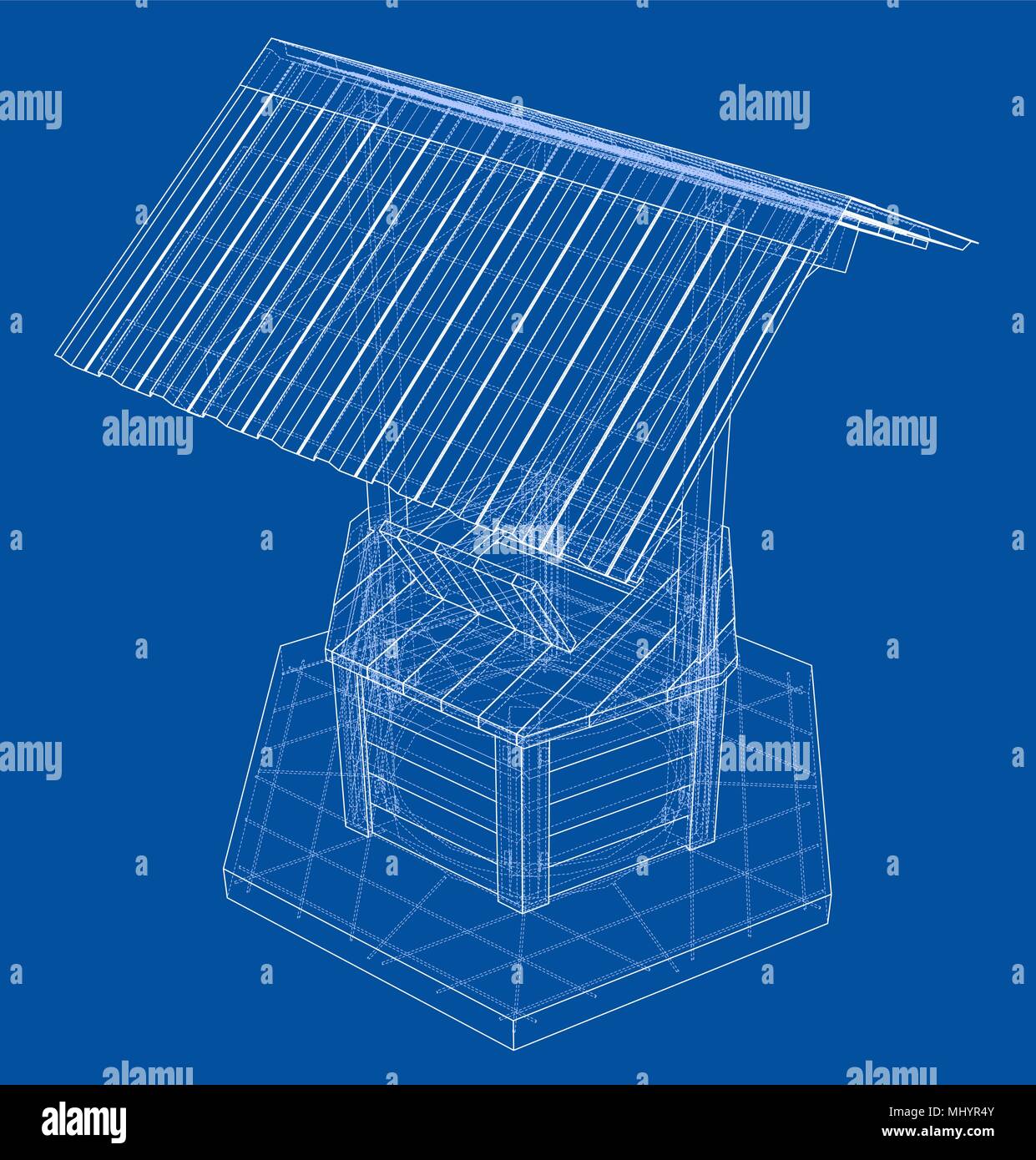 Water Well project. Vector Stock Vector Image & Art - Alamy