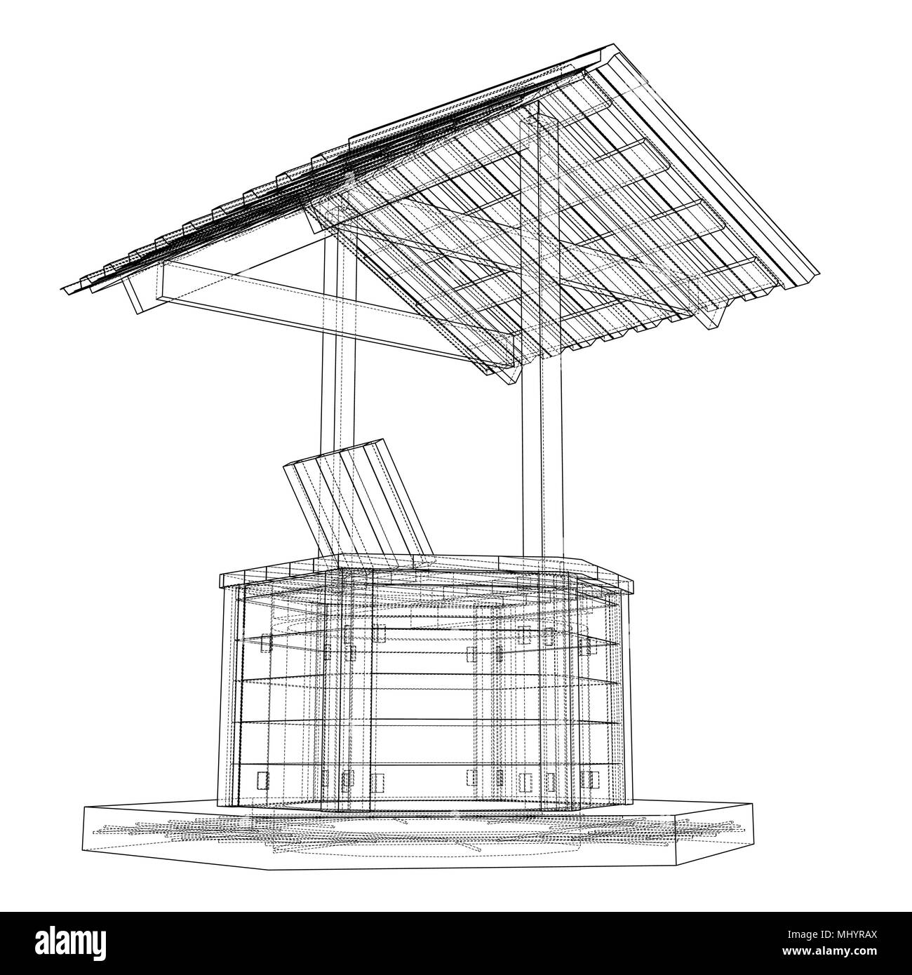 Water Well project. Vector Stock Vector Image & Art - Alamy