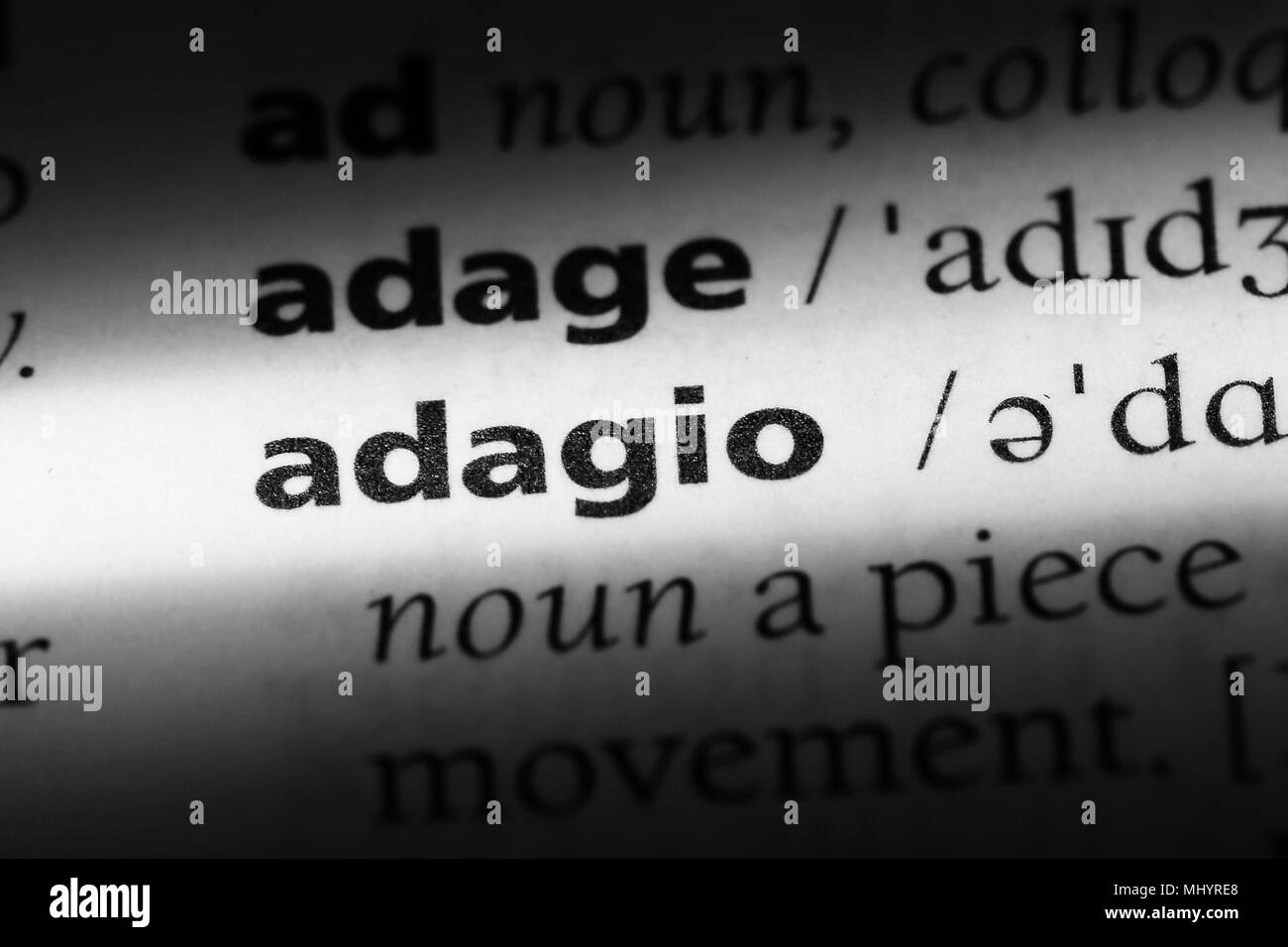 Adagio Black and White Stock Photos & Images - Alamy
