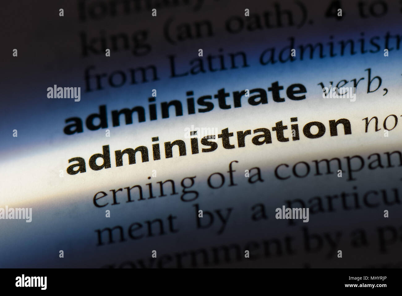 Administration word hi-res stock photography and images - Alamy