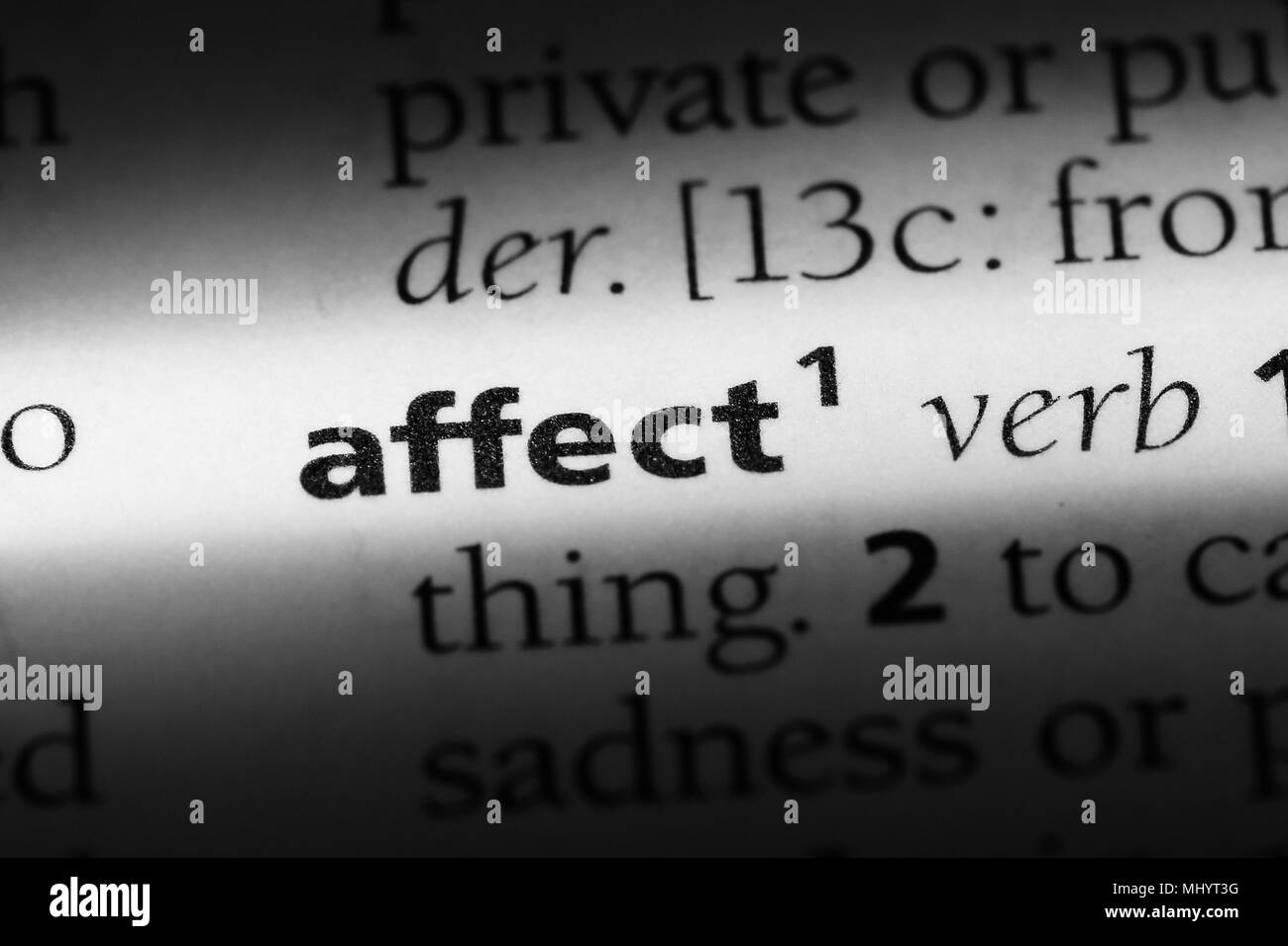 Affect text hi-res stock photography and images - Alamy
