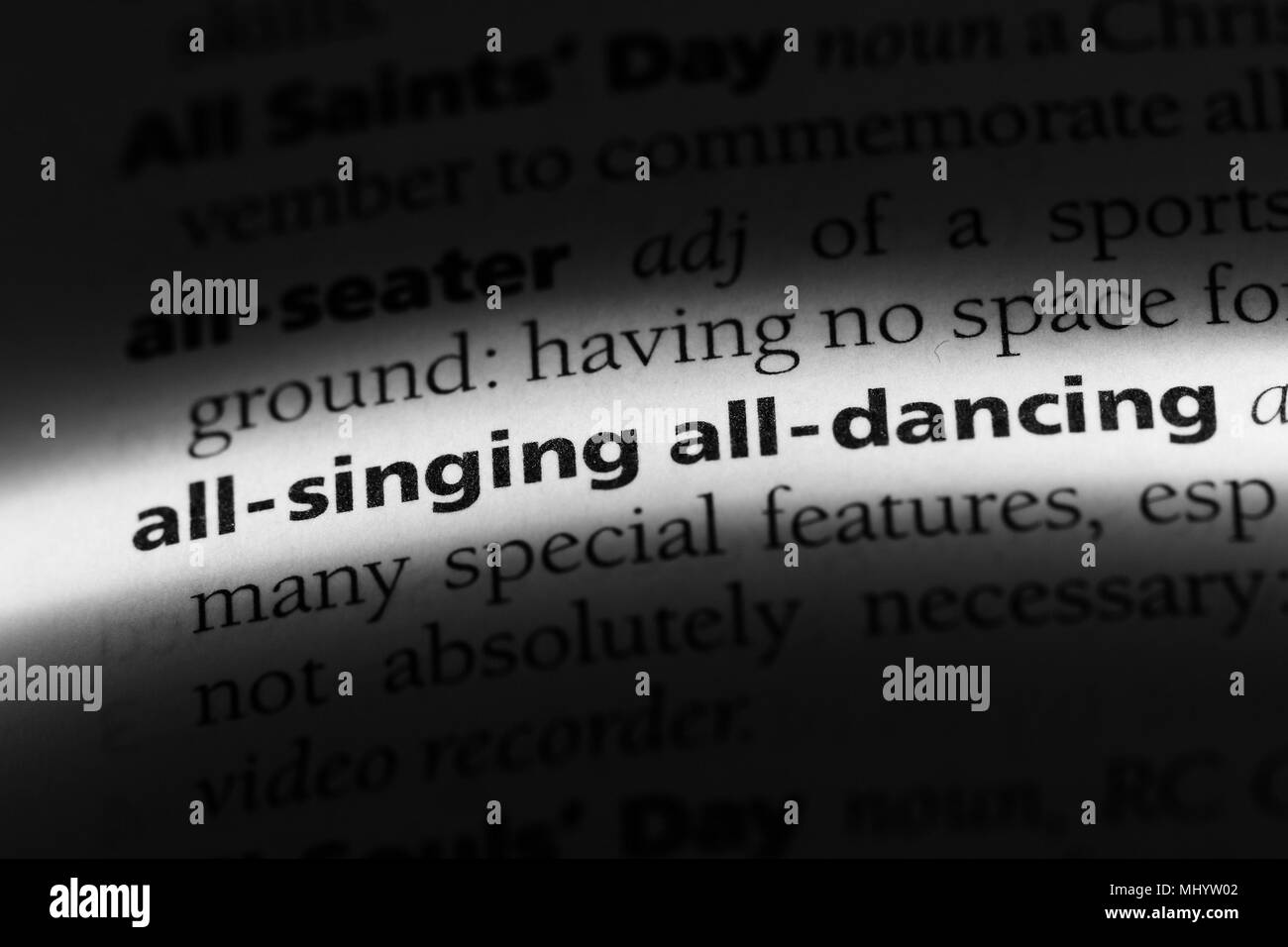 all singing all dancing word in a dictionary. all singing all dancing ...