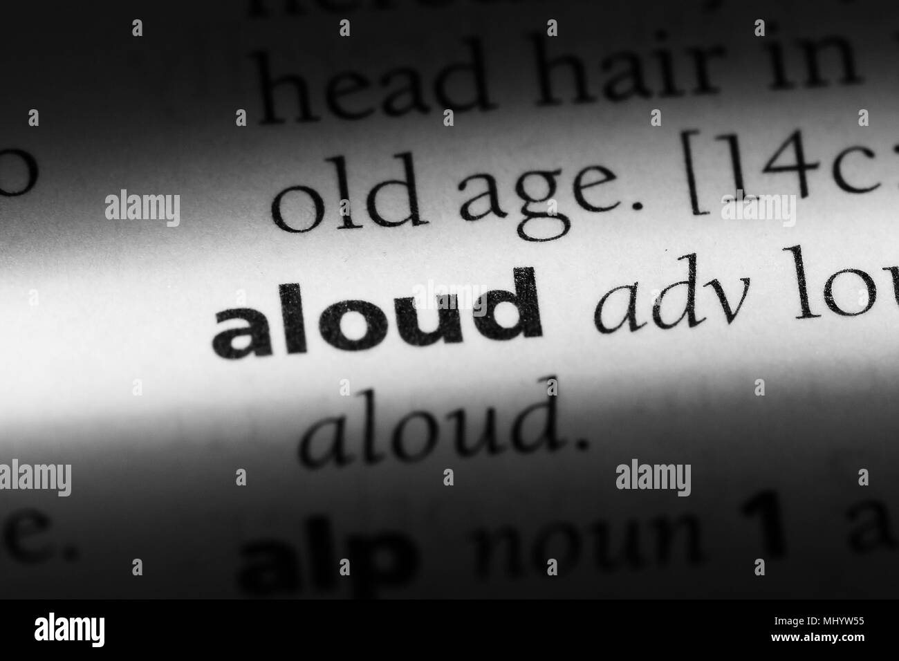 Book aloud Black and White Stock Photos & Images - Alamy