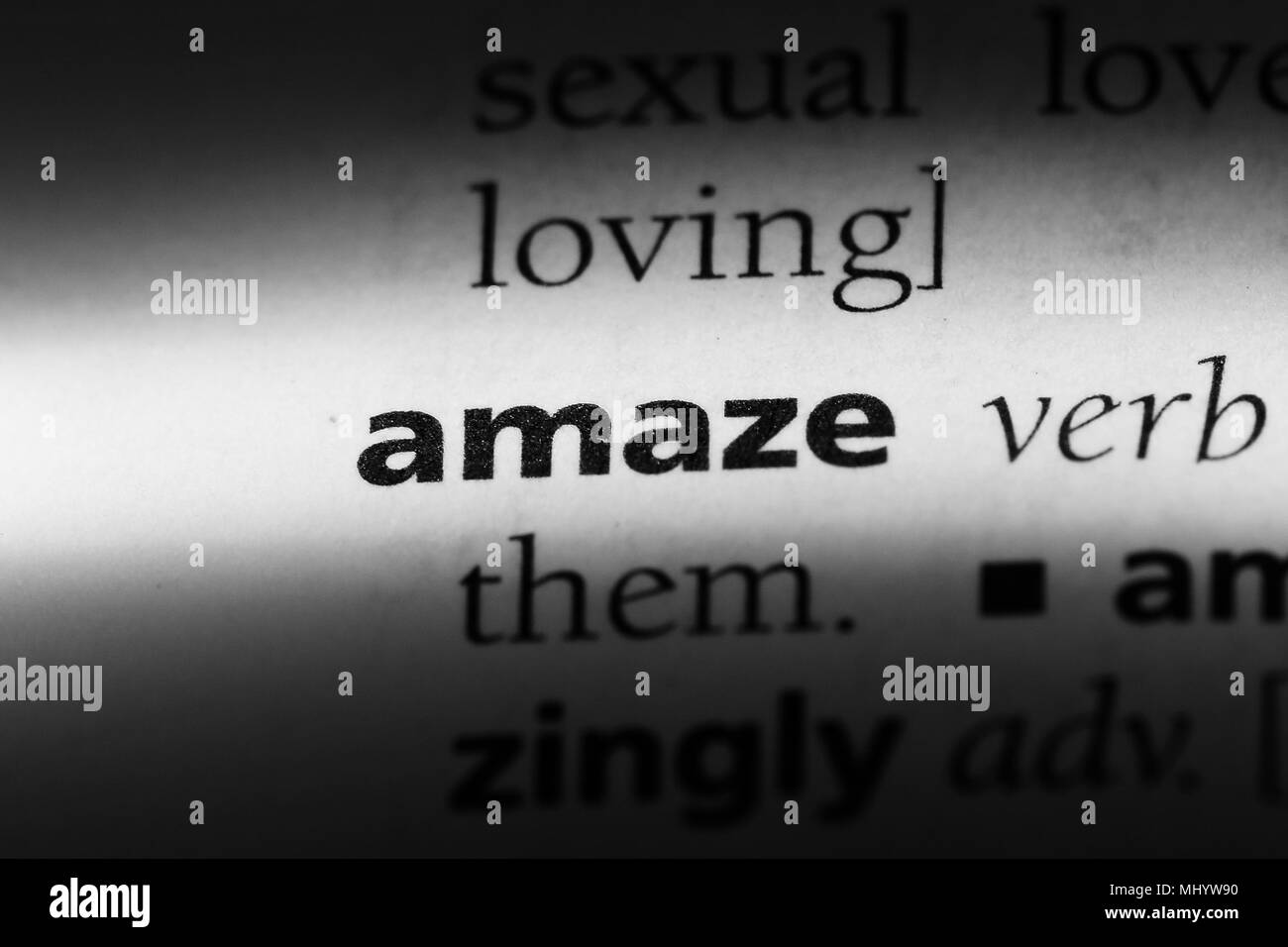 The word amaze hi-res stock photography and images - Alamy