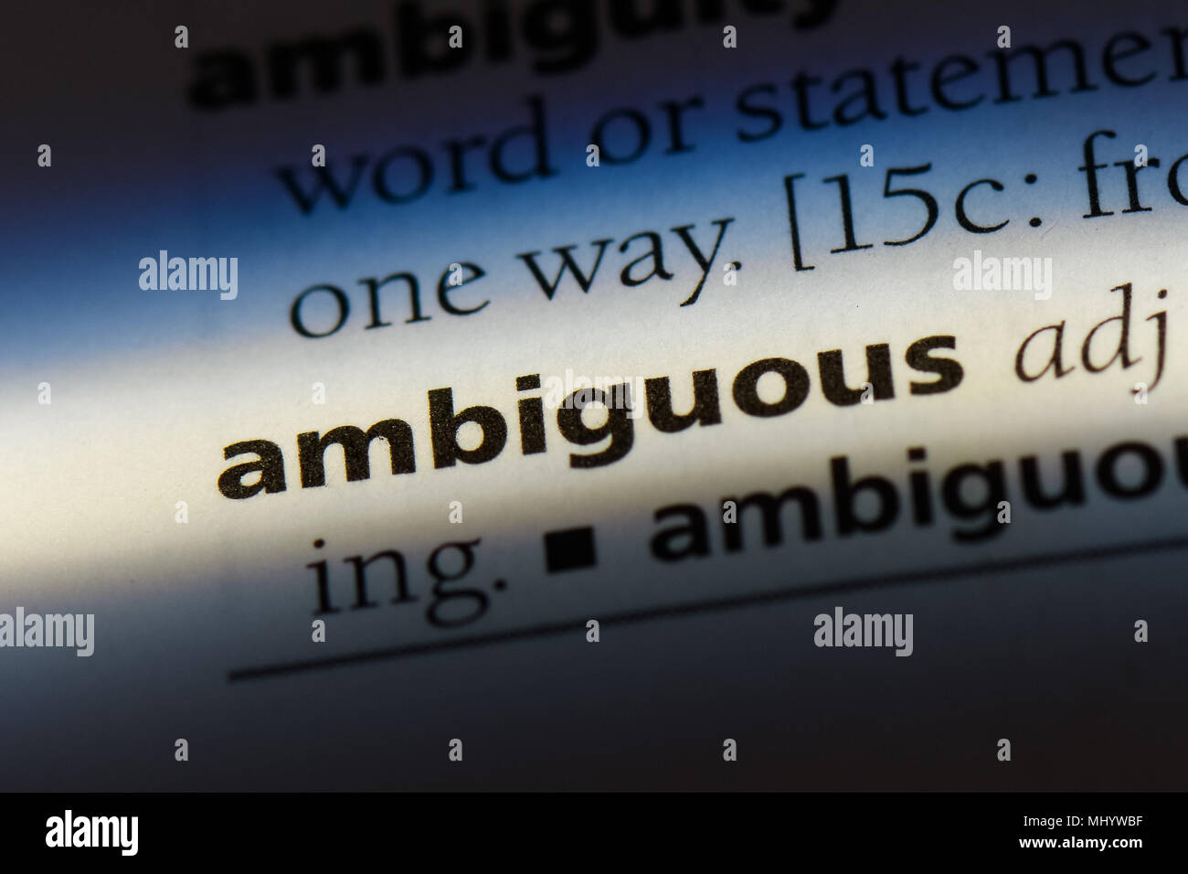 Ambiguous text hi-res stock photography and images - Alamy