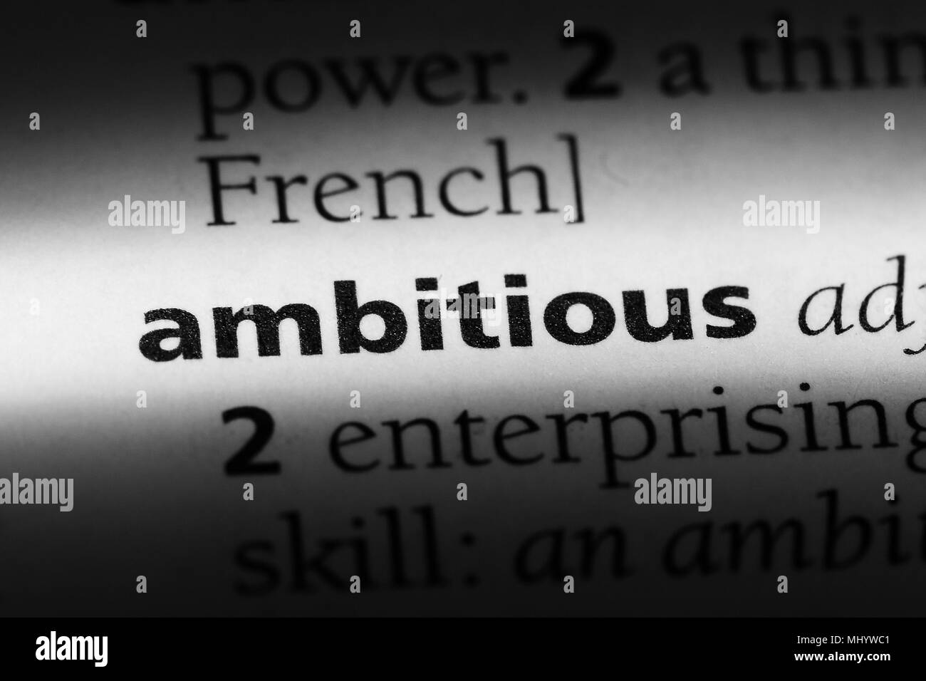 Ambitious text hi-res stock photography and images - Alamy