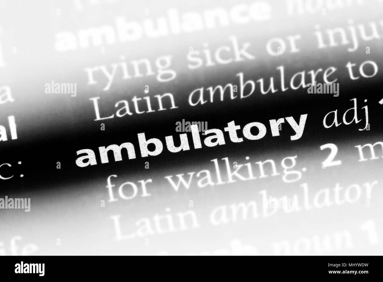 Ambulatory Black and White Stock Photos & Images - Alamy