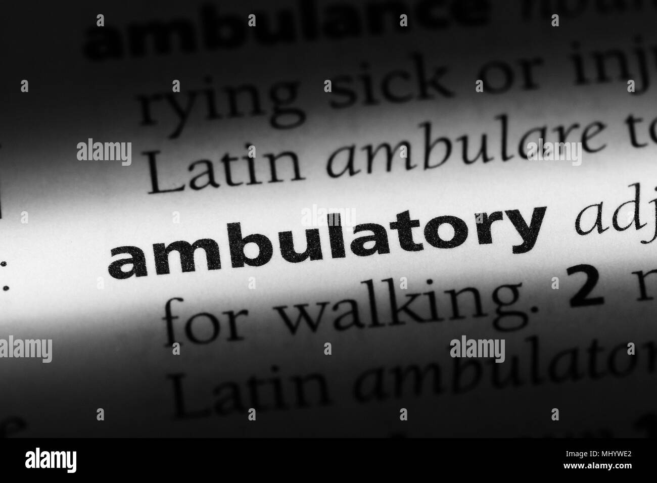 The ambulatory Black and White Stock Photos & Images - Alamy