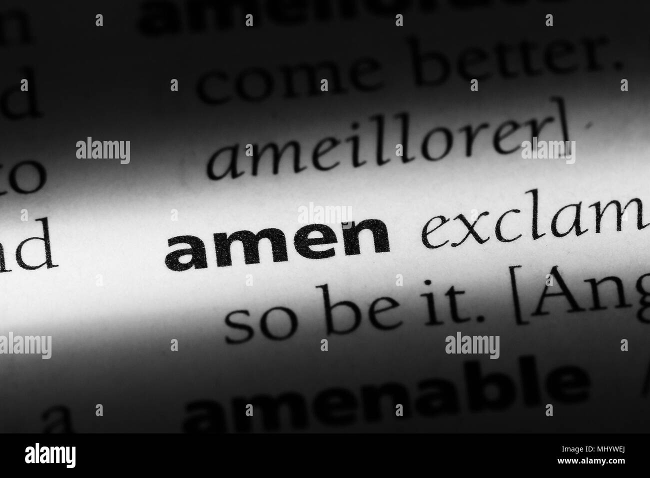Amen Black and White Stock Photos & Images - Alamy