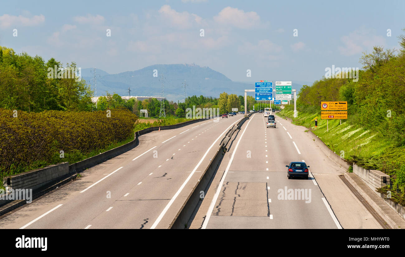 European truck route hi-res stock photography and images - Alamy