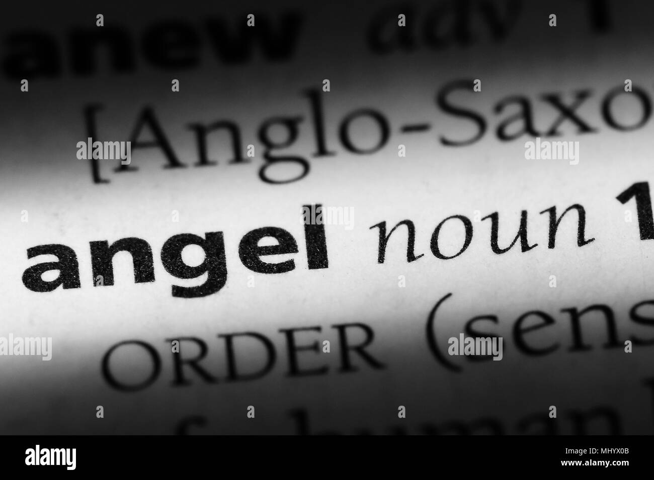 angel word in a dictionary. angel concept Stock Photo - Alamy