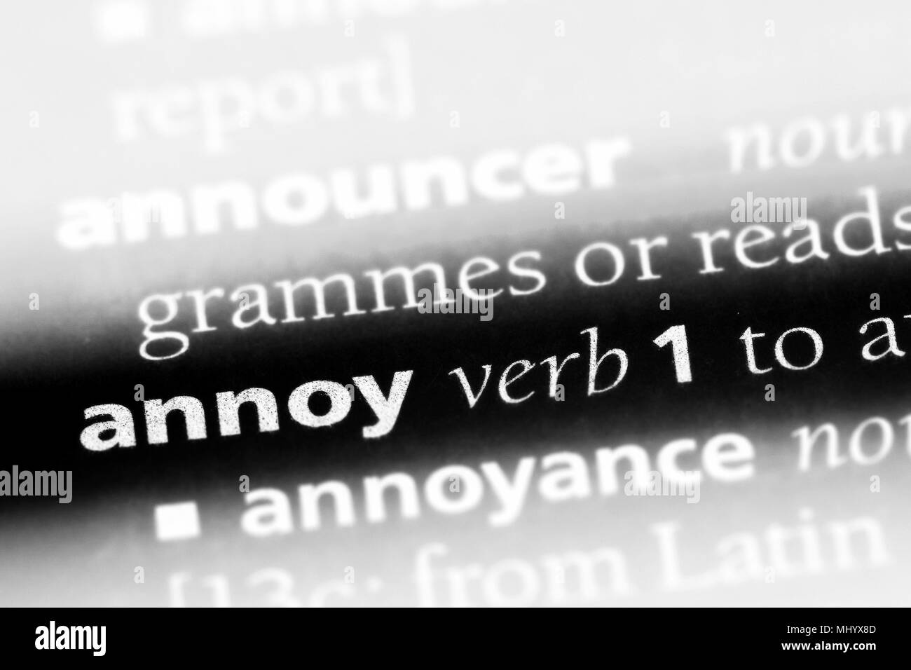 Annoy hi-res stock photography and images - Alamy