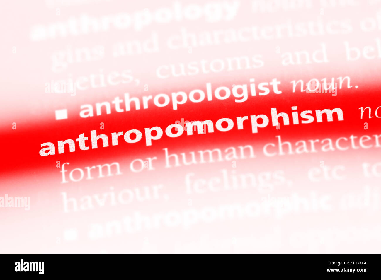anthropomorphism word in a dictionary. anthropomorphism concept Stock ...