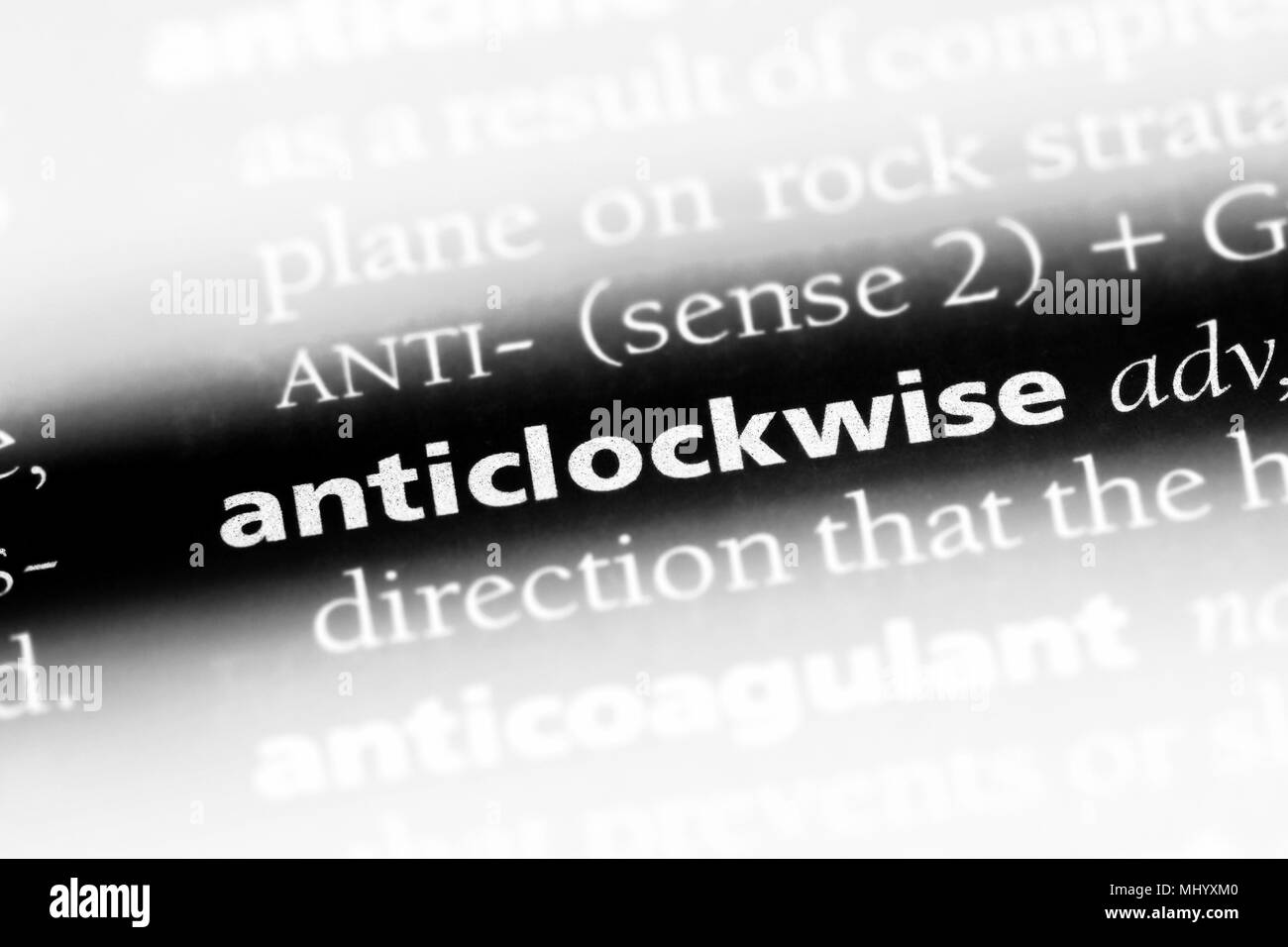 Anticlockwise Black and White Stock Photos & Images - Alamy