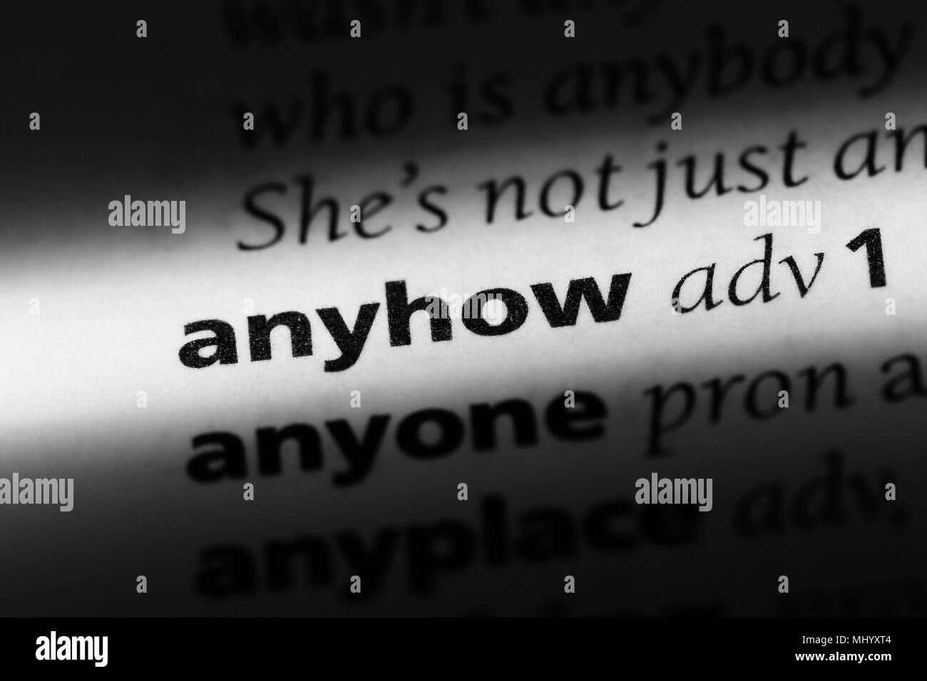 Anyhow hi-res stock photography and images - Alamy