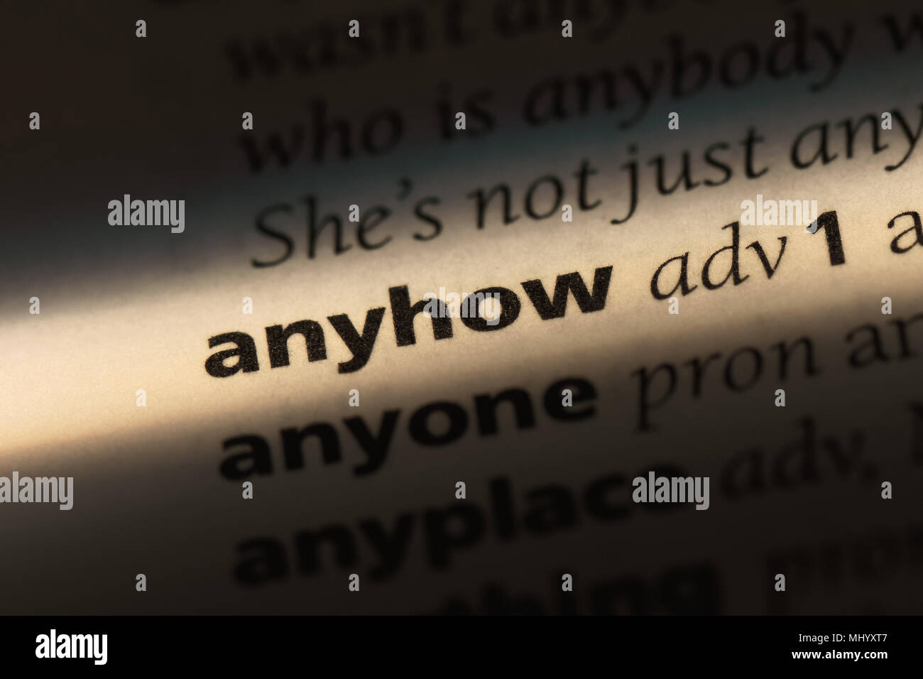 Anyhow hi-res stock photography and images - Alamy